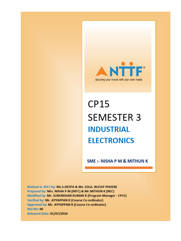 Industrial Electronics | PDF | Power Electronics | Electronics