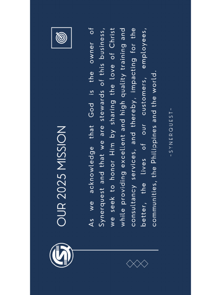 Synerquest 2025 Mission | PDF