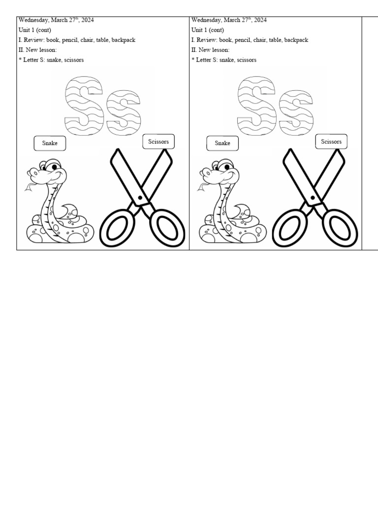 O1 S Snake, Scissors | PDF | Home & Garden