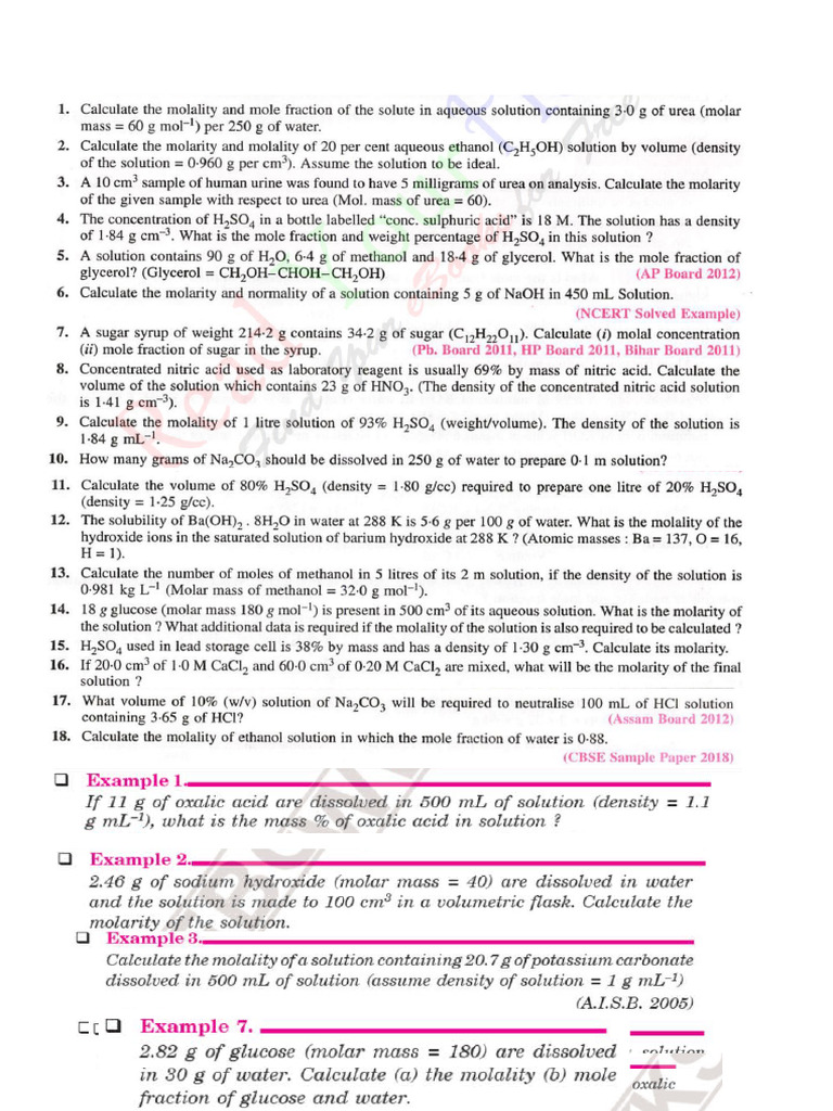 Solutions Questions | PDF