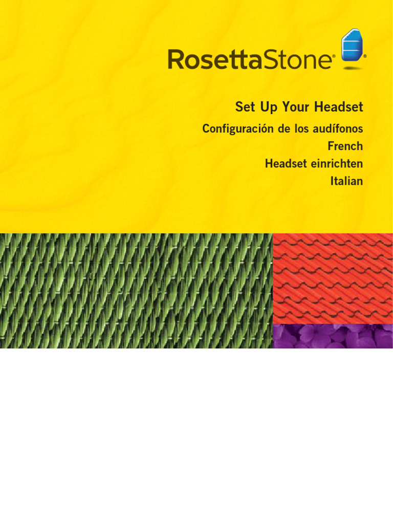 242.Rosetta Stone v3 - Headset Setup - French | PDF | Headphones ...