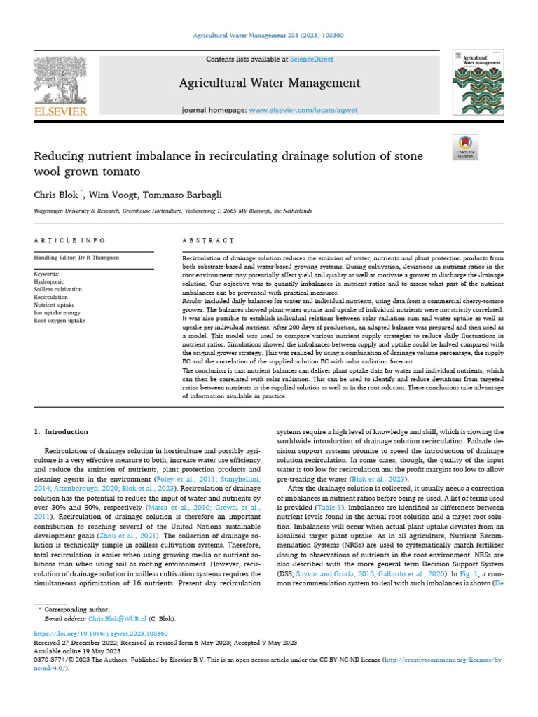 Article Elsevier - Reducing Nutrient Imbalance in Recirculating ...