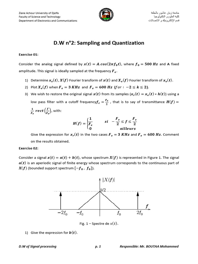 Sampling And Quantization Download Free Pdf Spectral Density Sampling Signal Processing