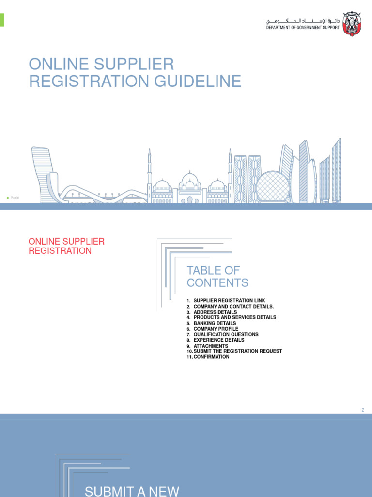 Supplier Registration Guide UAE | PDF | Small And Medium Sized ...