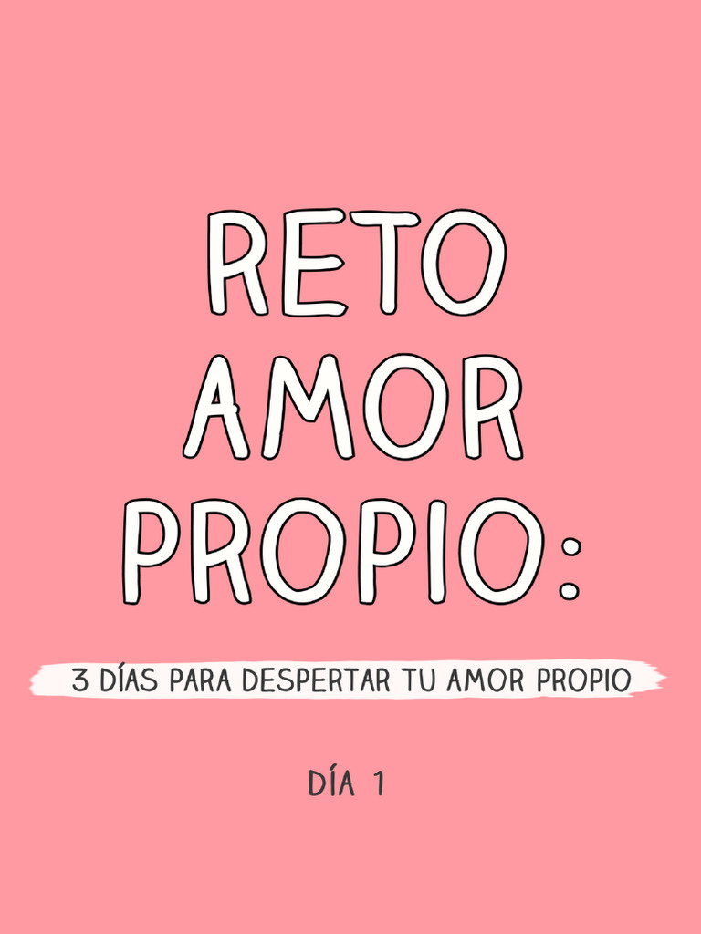 Reto de Amor Propio en 3 Días | PDF | Autoestima | Amor