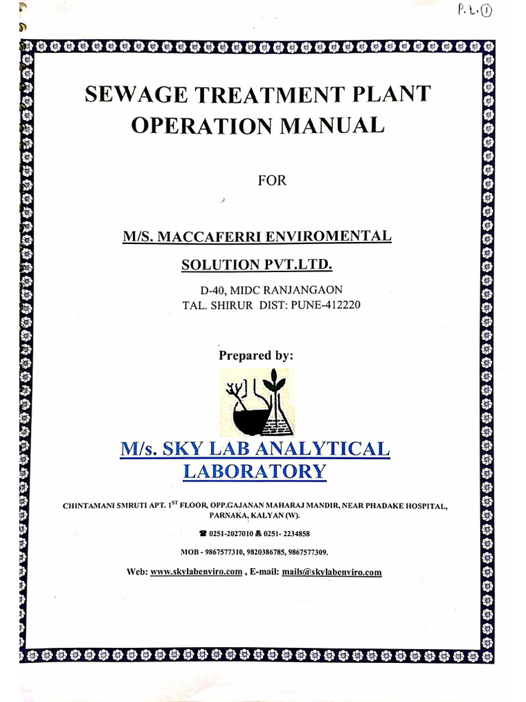 STP Operation Manual dt.20.01.23 | PDF