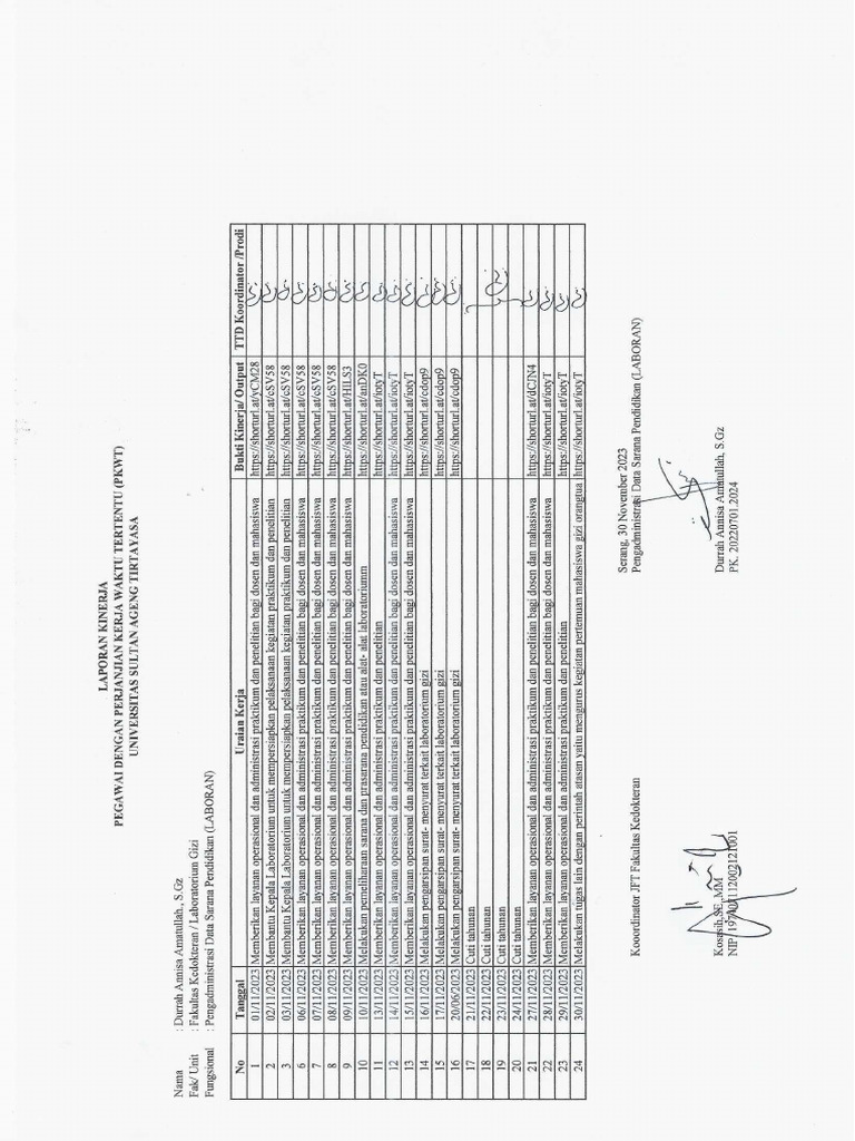 FK Laporan Durrah Annisa Amatullah Nov | PDF