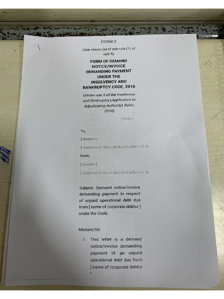 Legal Notice For Winding Up | PDF