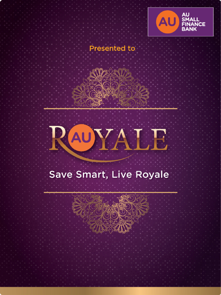 AU Bank-Royale Savings | PDF