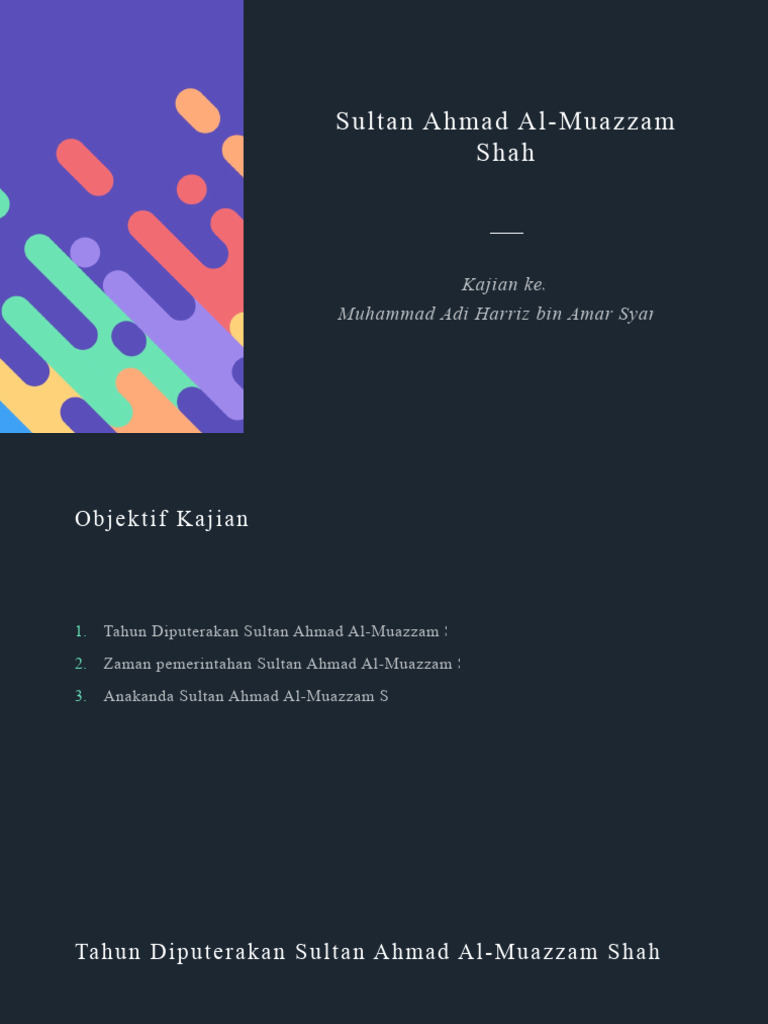 Sultan Ahmad Al-Muazzam Shah | PDF Sultan Ahmad Al-Muazzam Shah | PDF