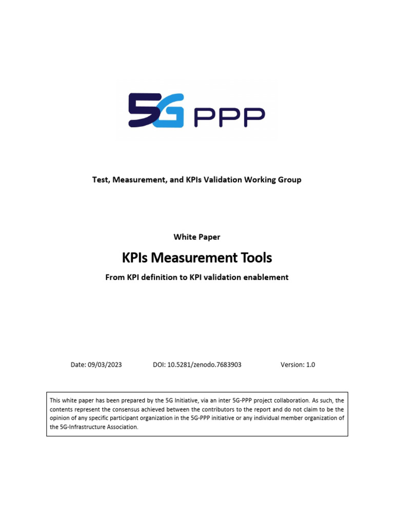 Kpi Measurement Pdf Computer Network Bit Rate