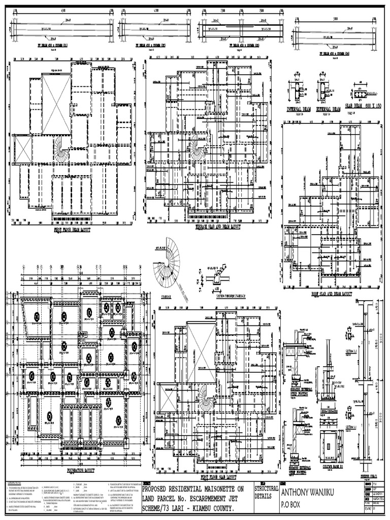 Anthony Wanjiku Revised Structural | PDF | Concrete | Architectural Design