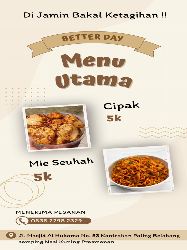 Menu Makanan Pdf