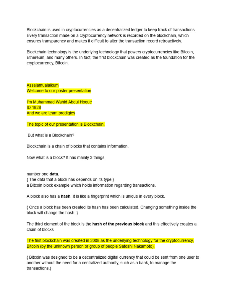 EB, Blockchain Script | PDF | Cryptocurrency | Bitcoin