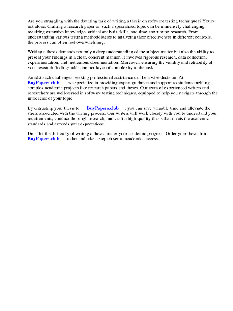 Research Paper On Software Testing Techniques | PDF | Software Testing ... Research Paper On Software Testing Techniques | PDF | Software Testing ...