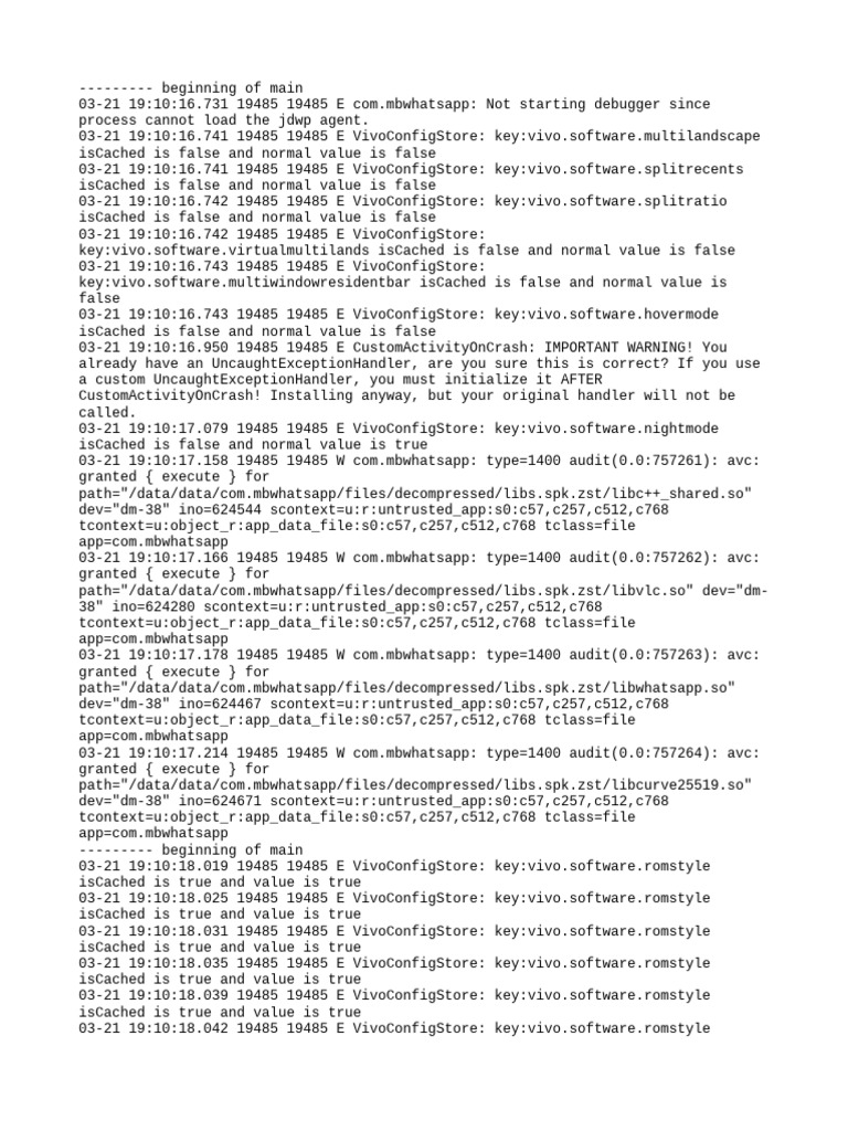 Logcat | PDF | Computing | System Software