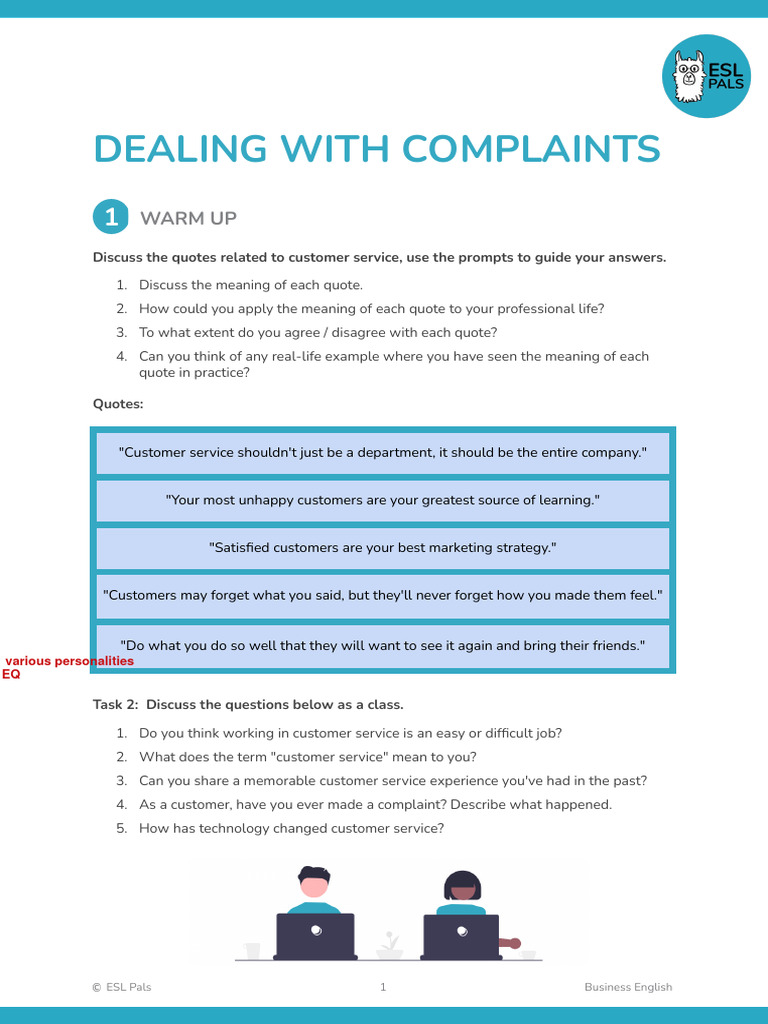 (SV) Dealing with Complaints | PDF | Mind