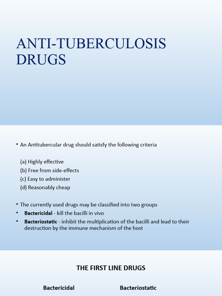 Anti Tuberculosis Drugs Pdf Biochemistry Chemistry