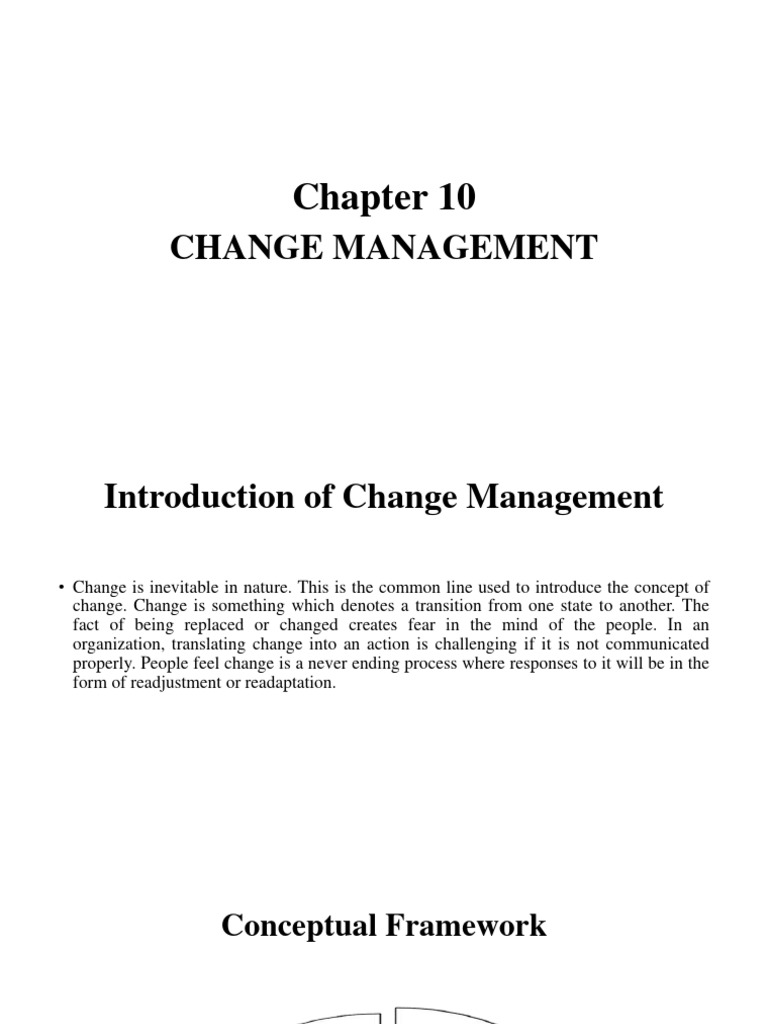 Chapter 10 Change Management | PDF