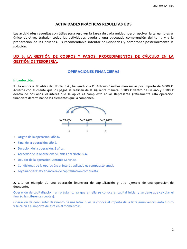 Actividades Prácticas Resueltas UD5 PIAC D | PDF | Cheque | Bancos