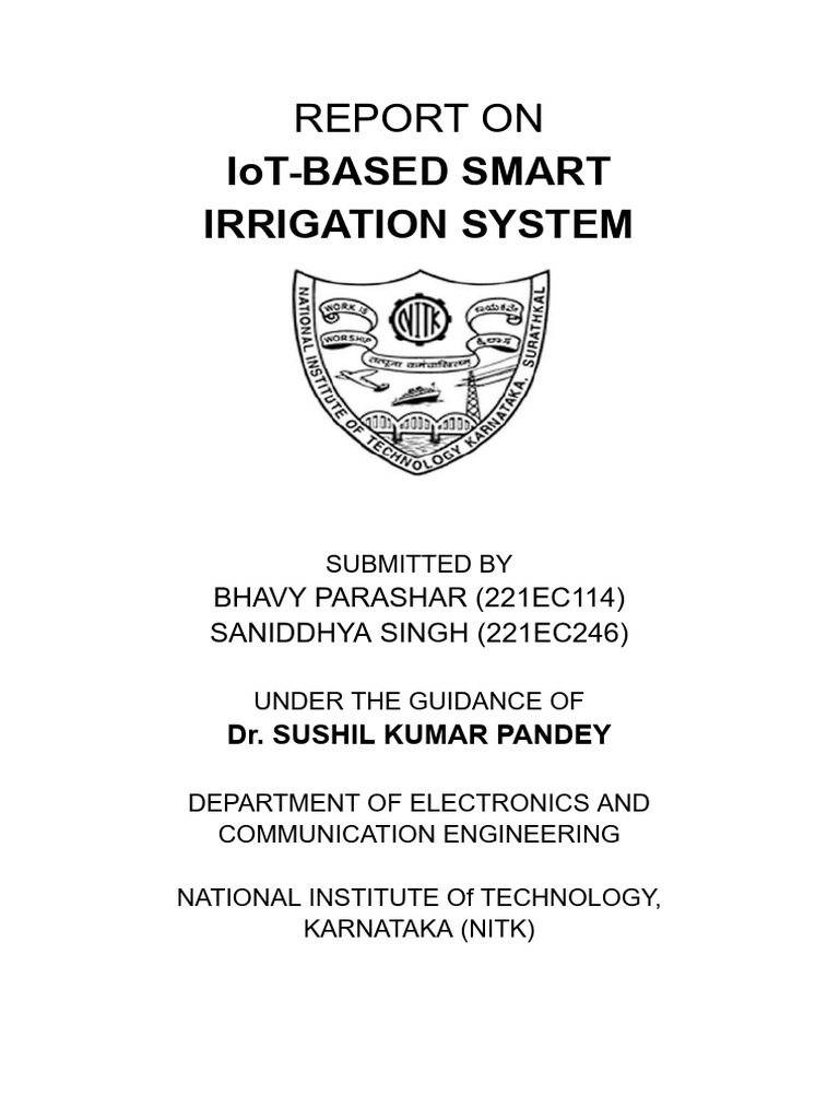 Iot Based Smart Irrigation System | Download Free PDF | Agriculture ... Iot Based Smart Irrigation System | Download Free PDF | Agriculture ...