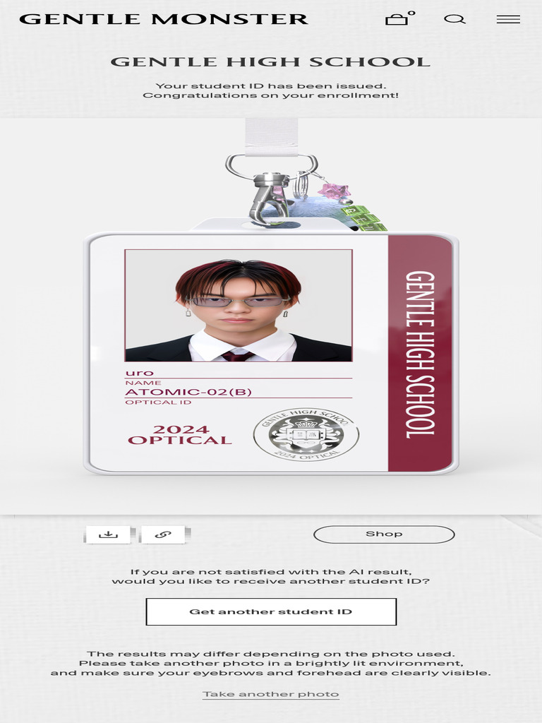 GENTLE MONSTER 24 Optical Collection AI Student ID | PDF