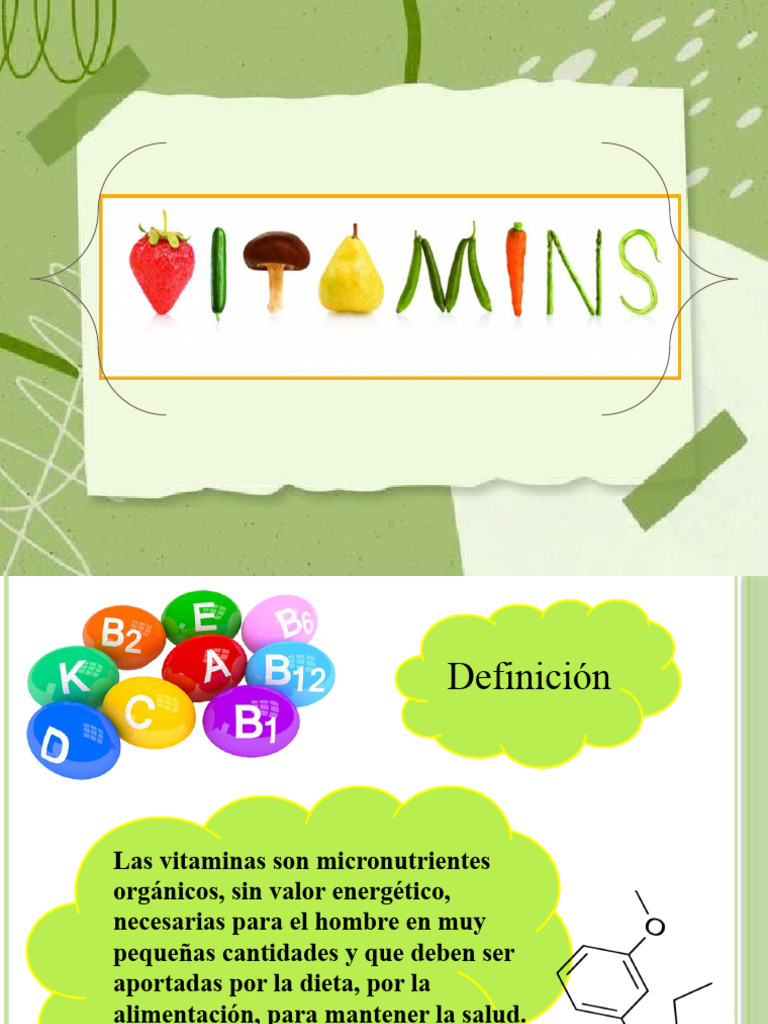 Vitaminas: Funciones y Clasificación | PDF | Vitamina | Antioxidante