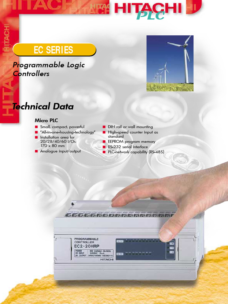Hitachi Ec Series | Download Free PDF | Input/Output | Programmable ...