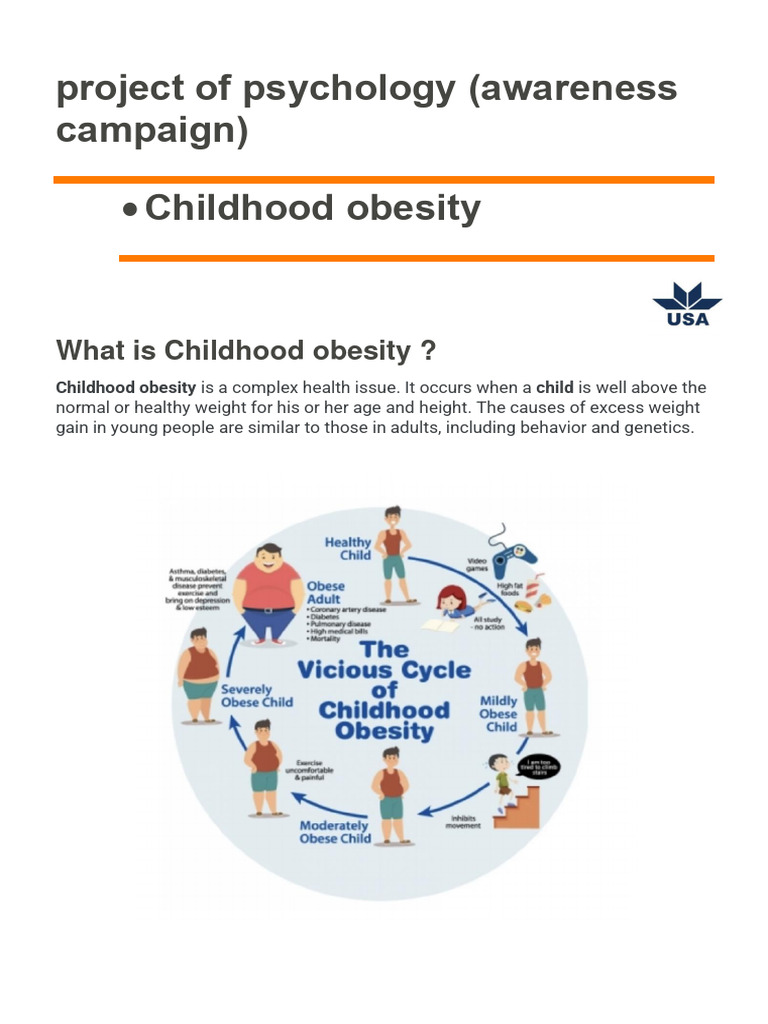 Project | PDF | Obesity | Childhood Obesity