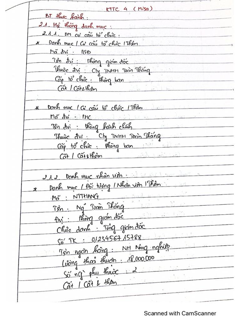 BT kế 4 misa | PDF