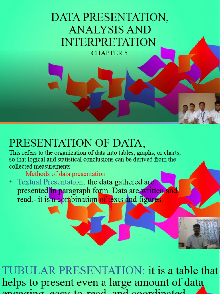 Data Presentation, Analysis and Interpretation | PDF | Data | Cognition