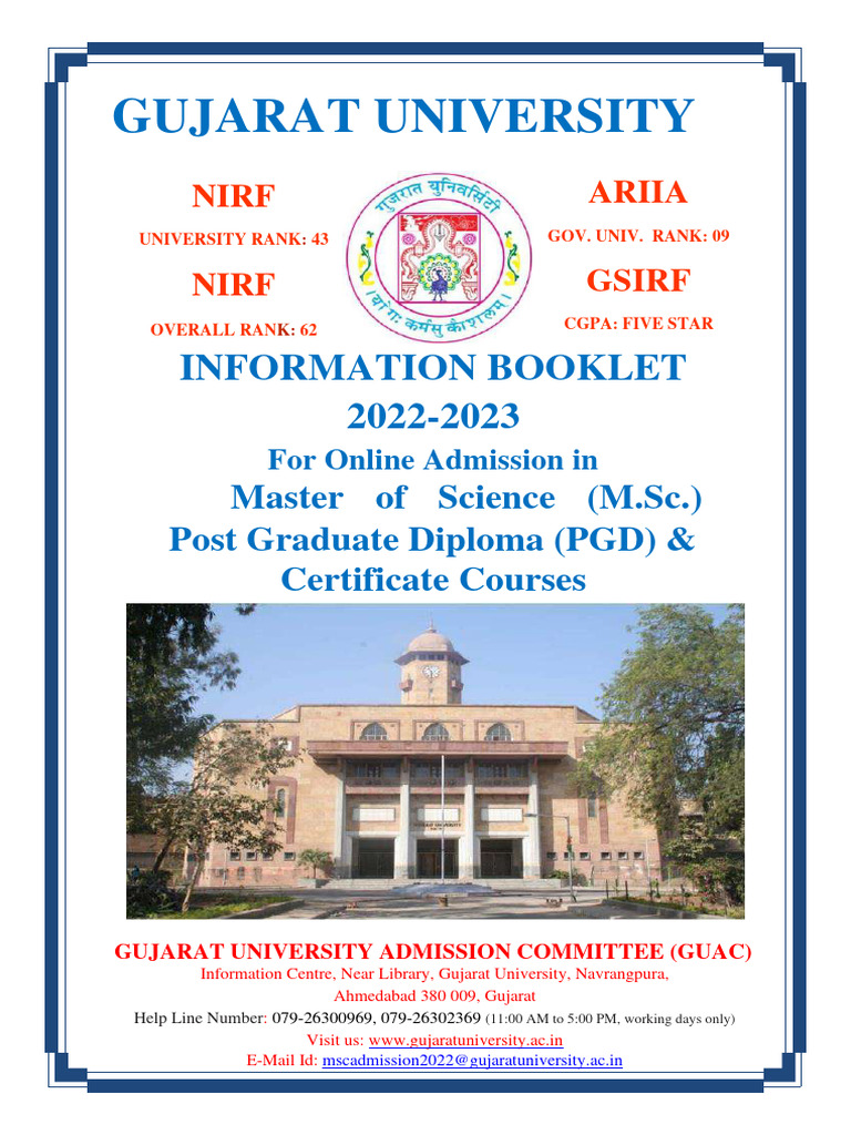 Final Booklet - M. Sc. 2022 (2) - Compressed | PDF