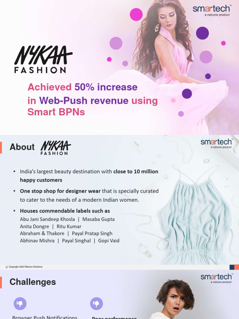 Nykaa Fashion Achieved 50 Revenue Increase Via Web Push by Implementin ...