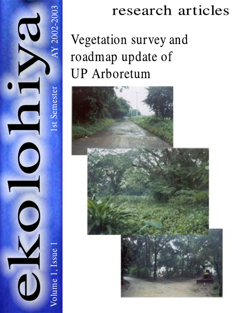 Vegetation Survey and Road Map Update of The Up Arboretum | PDF | Soil ...