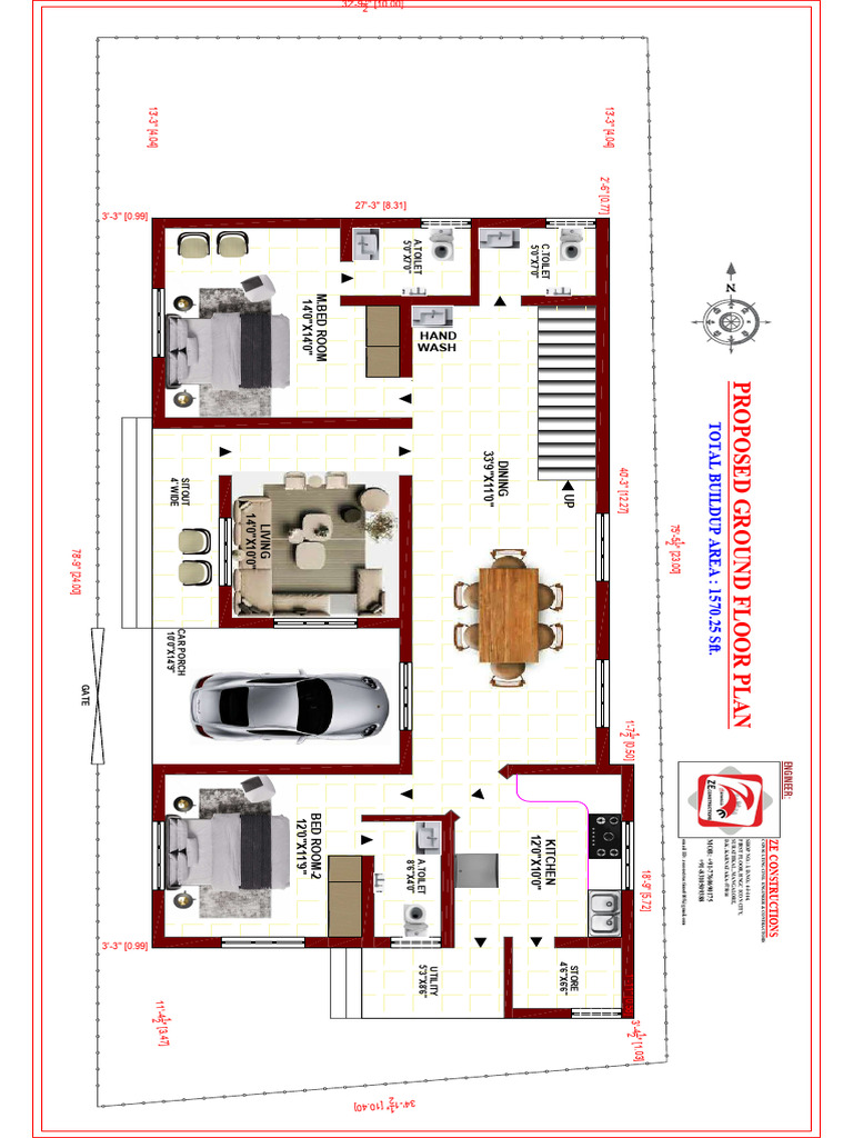 Kalandar Bollur-GF Plan-Option 2-13-03-2024 | PDF