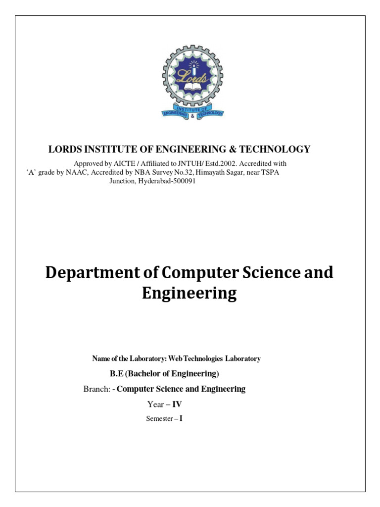 WT Lab | Download Free PDF | Dynamic Web Page | Web Development