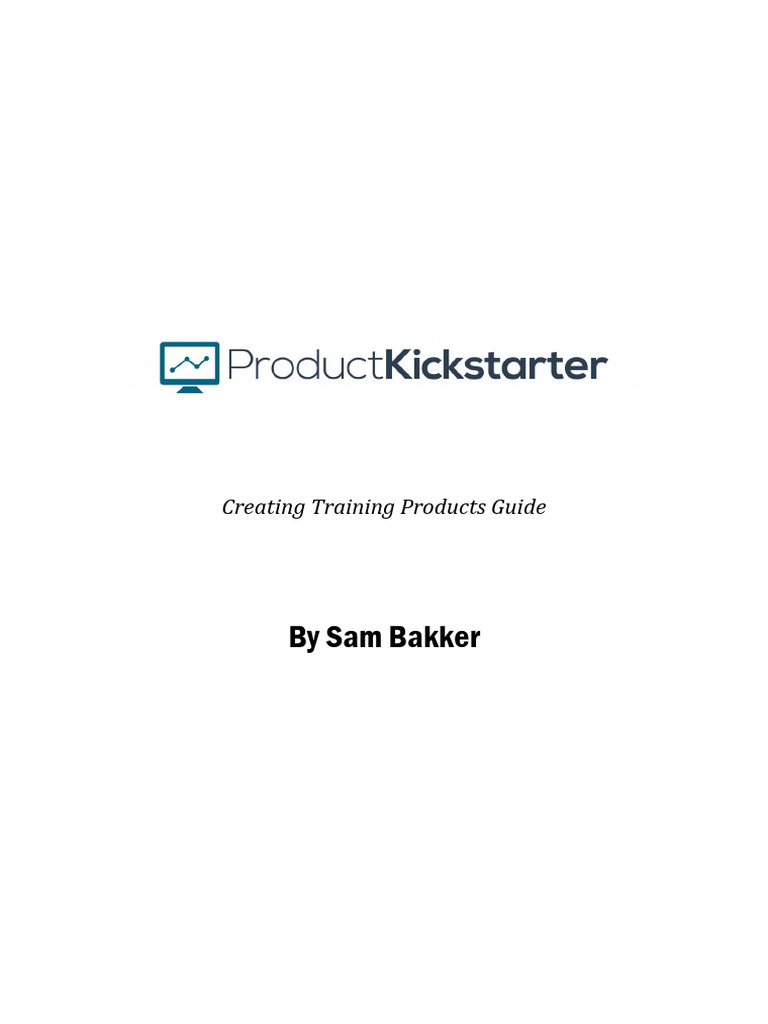 Sam Bakker-Product+Training-Kickstarter-Copyrights | PDF