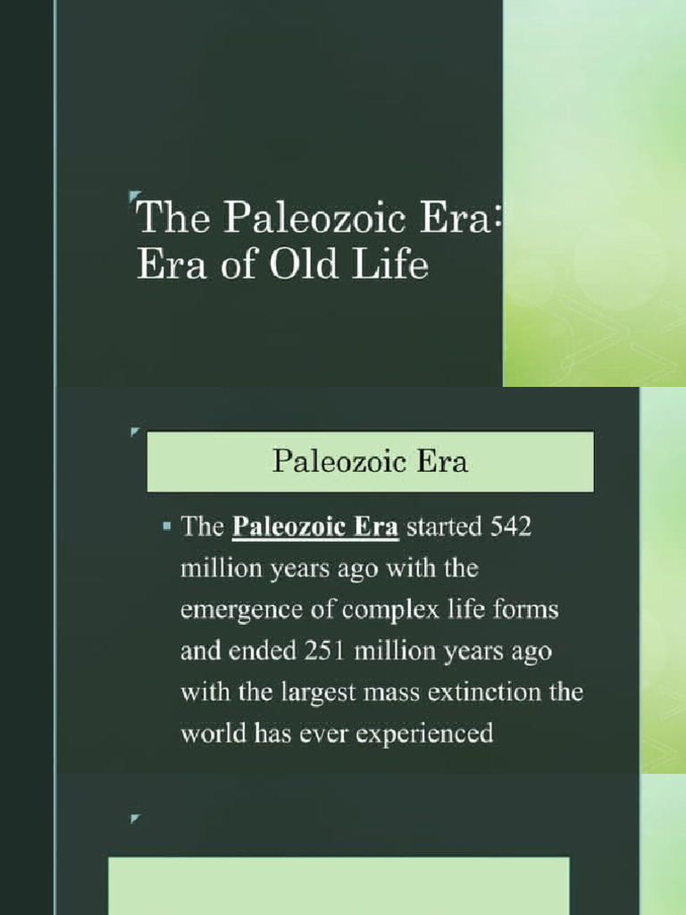 Paleozoic Era and Trilobite Insights | PDF | Science & Mathematics