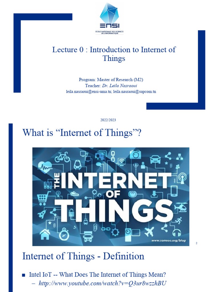 Lecture 0 Introduction To IOT | PDF | Internet Of Things | Computing