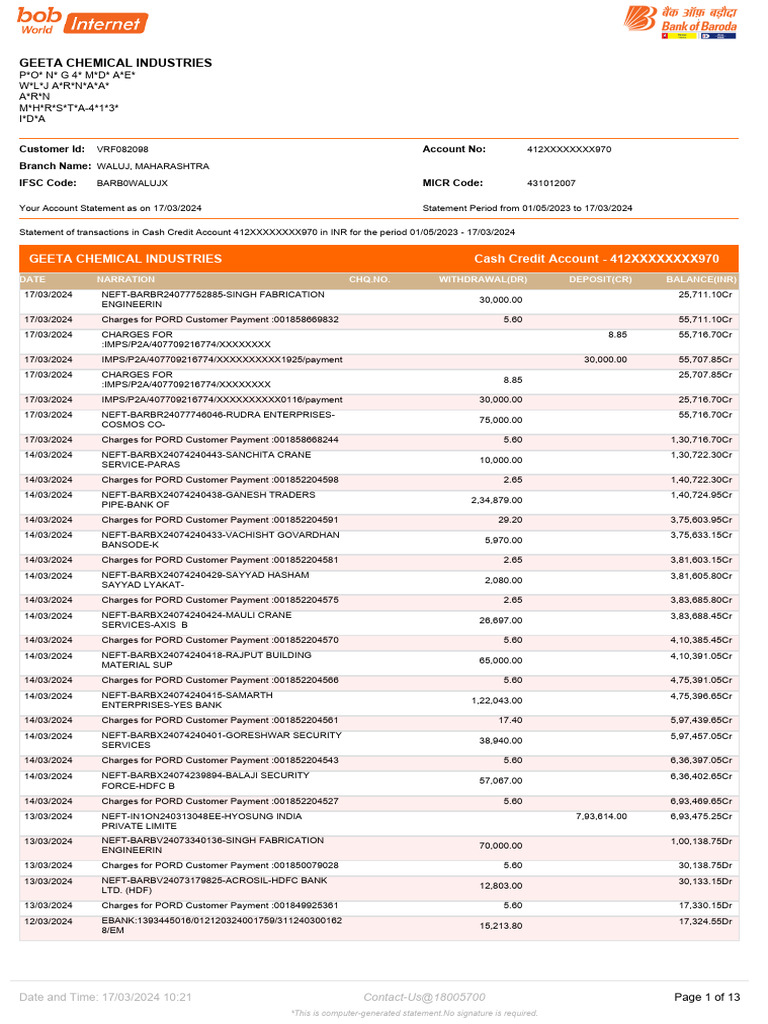 Op Transaction History UX517!03!2024 | Download Free PDF | Banks | Personal Finance