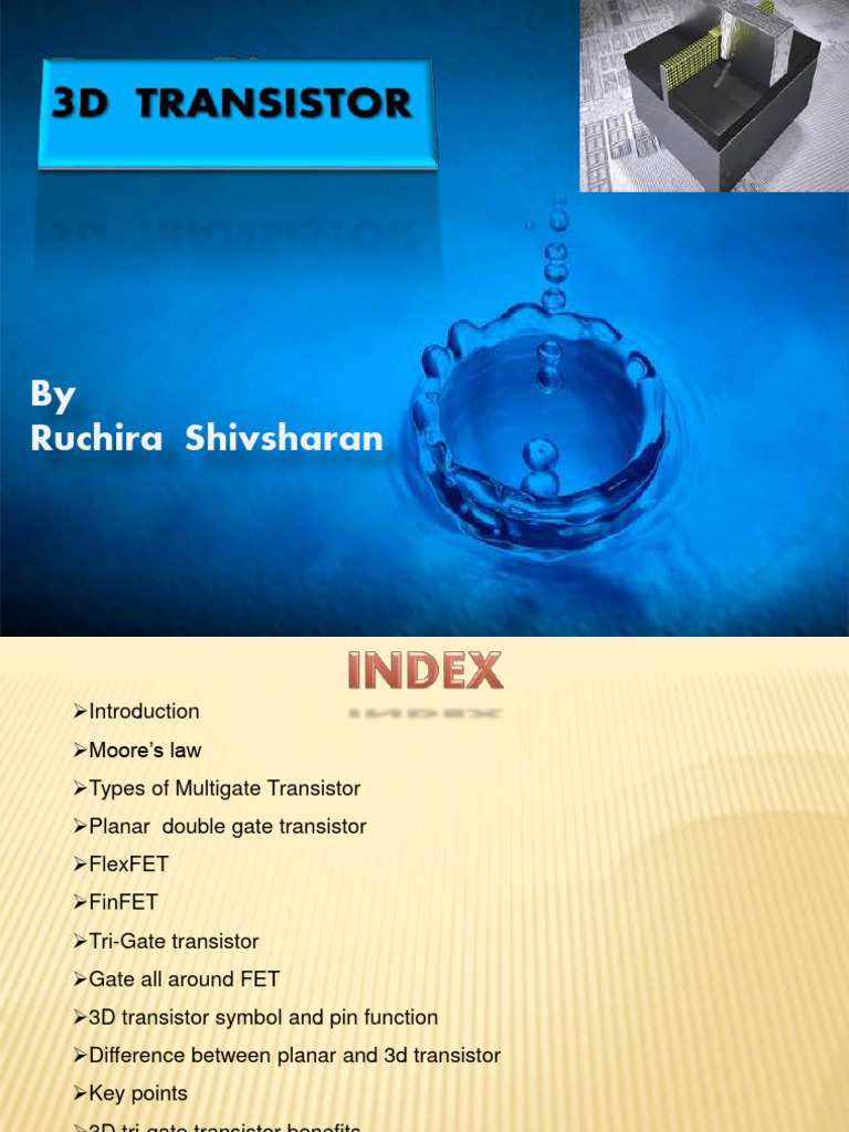 3D Transistor | PDF | Field Effect Transistor | Transistor