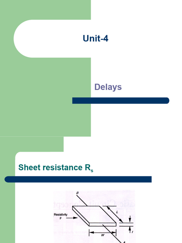 Unit-4 VLSI | PDF | Mosfet | Capacitor