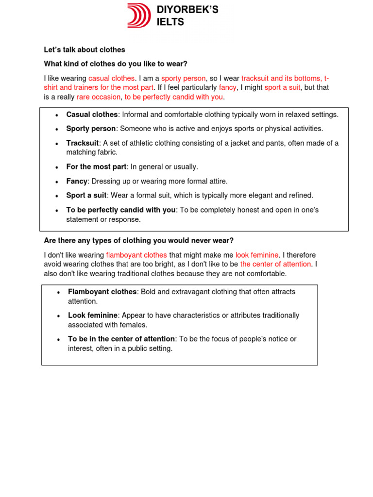 Clothes Pdf Clothing Trousers