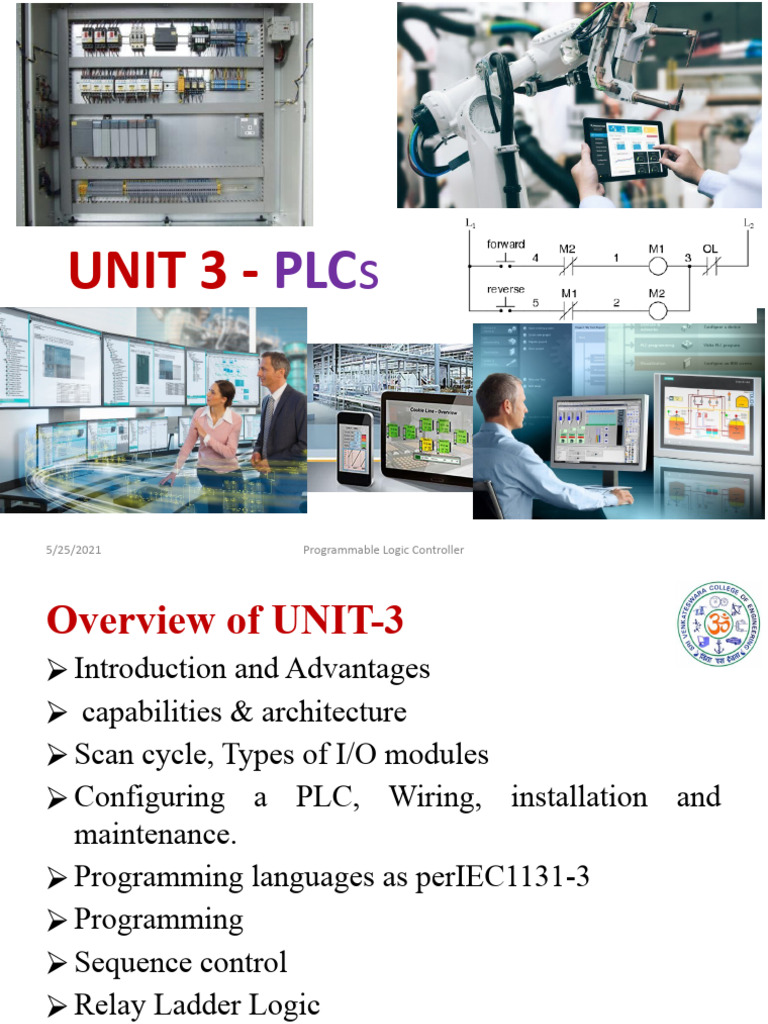 EE18603 UNIT3 Part1 Basics of PLCs | PDF | Technology & Engineering