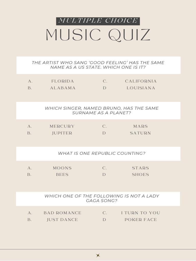 Musi Quiz EN | PDF | Art