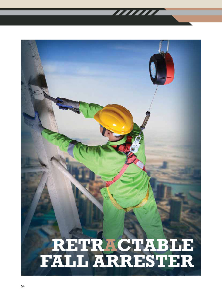 Retractable Fall Arrester Specifications | PDF | Manufactured Goods