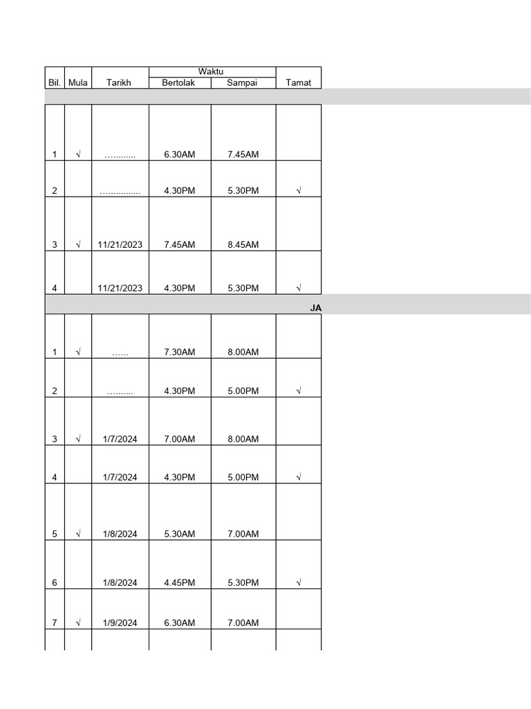 Jadwal Kegiatan PULAPEM Rengit | PDF