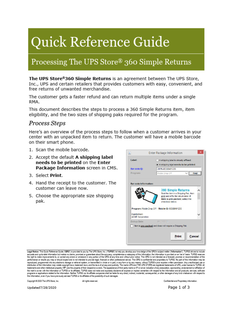 QRG 360 Returns REVISED FINAL | PDF | Intellectual Property | Trademark
