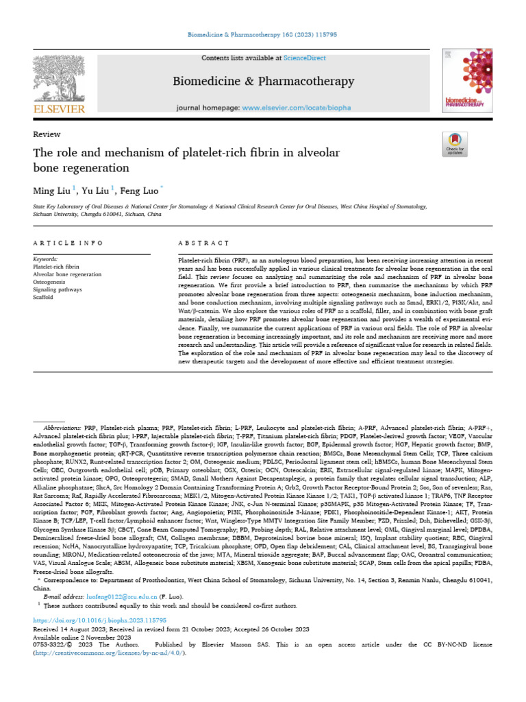 Ferrule Effect | PDF | Cell Signaling | Signal Transduction
