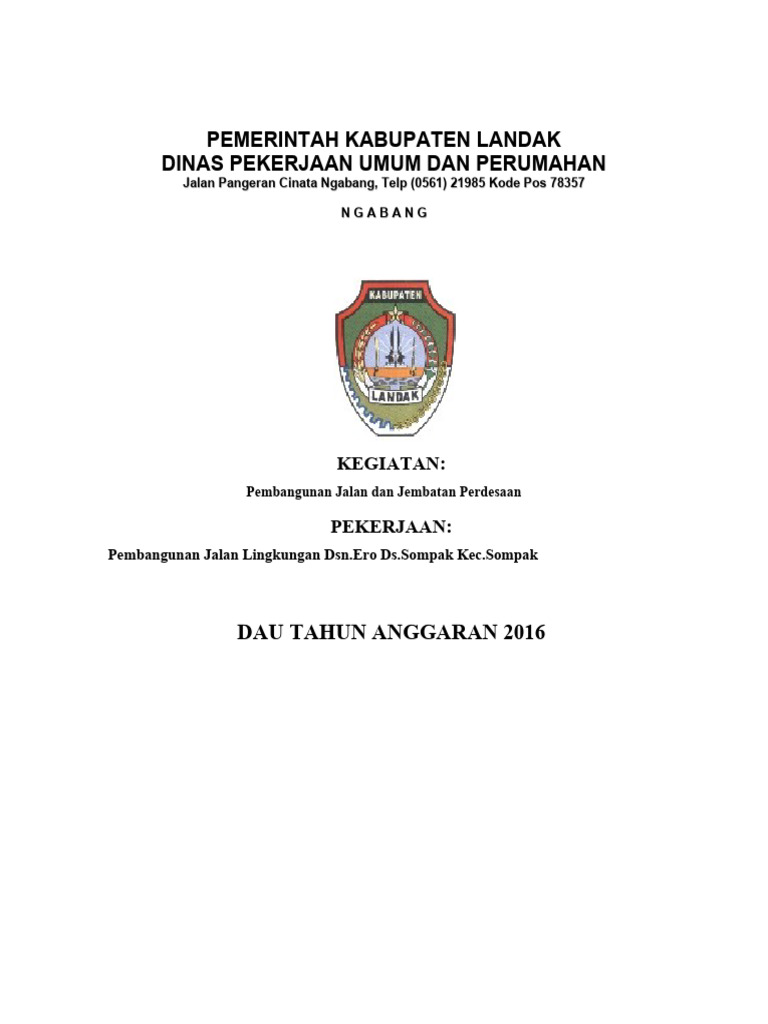 K A K DSN Ero Desa Erok Kec. Sompak | PDF